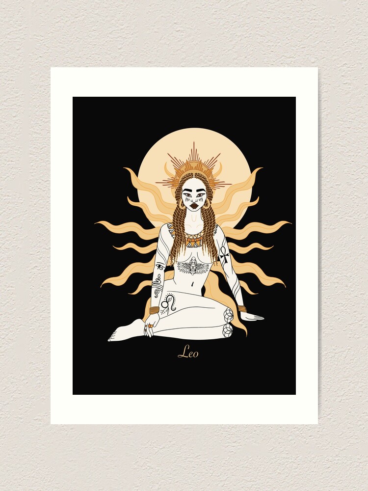 "Leo goddess zodiac sign, Leo astrology sign " Art Print by Spirit-Art ...