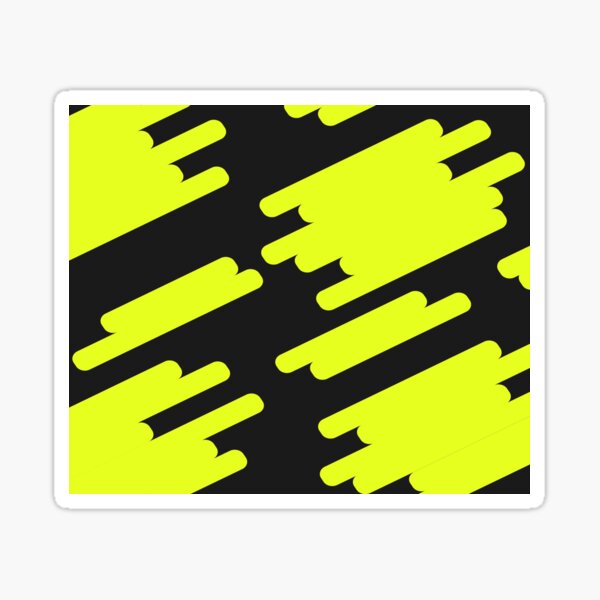 "Abstract Black and yellow" Sticker for Sale by Risala | Redbubble