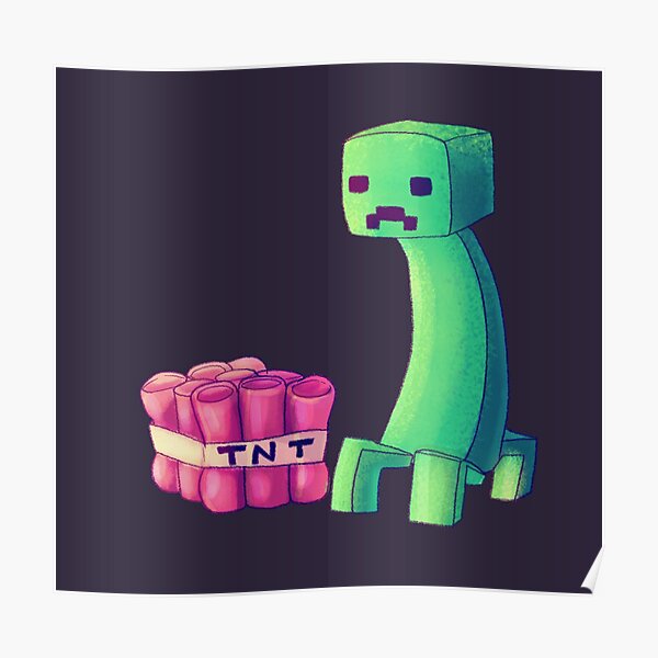 "minecraft creeper" Poster for Sale by rainetherabbit | Redbubble