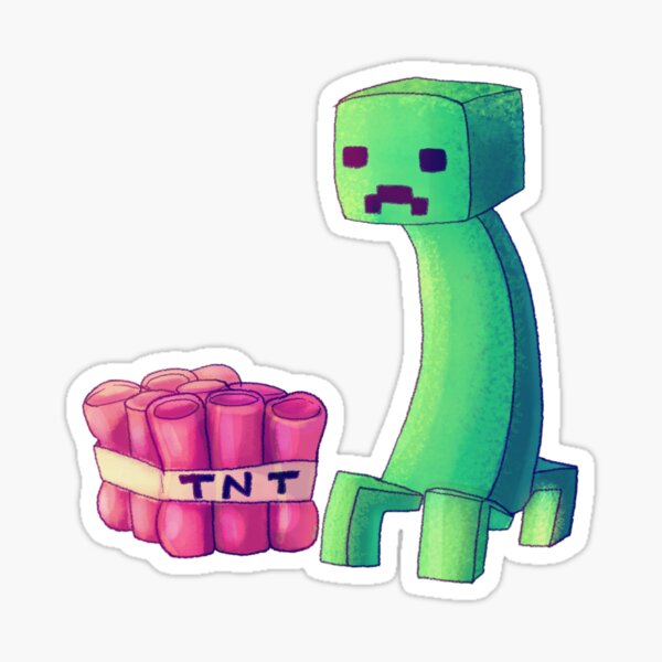 "minecraft creeper" Sticker for Sale by rainetherabbit | Redbubble