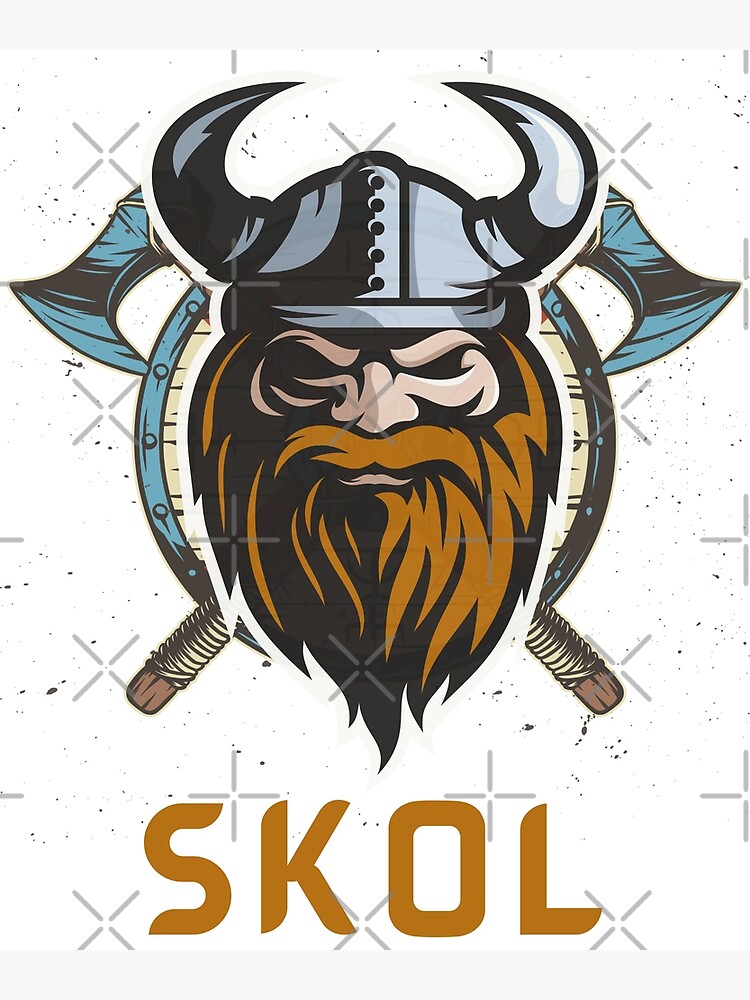 "Skol Nordic Scandinavian Warrior" Poster for Sale by mdimac | Redbubble
