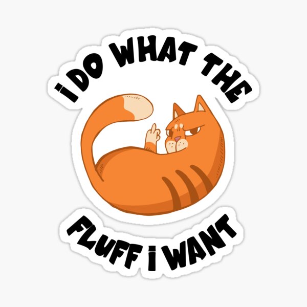 "cute middle finger middle finger cat" Sticker for Sale by Mazastore ...