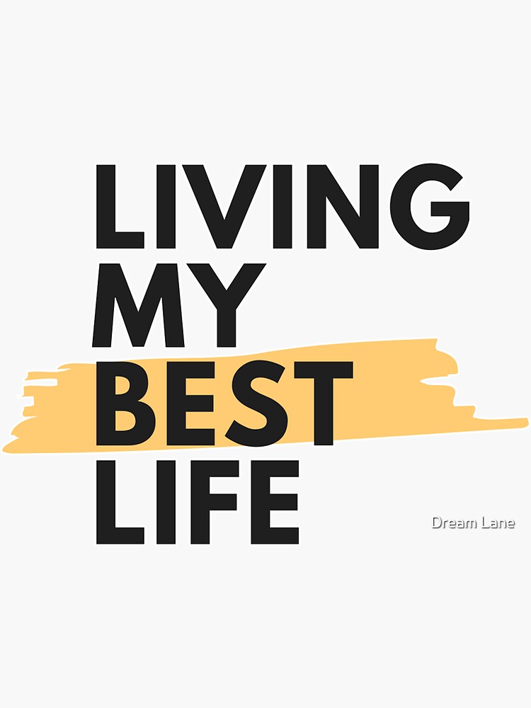 "My Life" Sticker by abir1243 | Redbubble