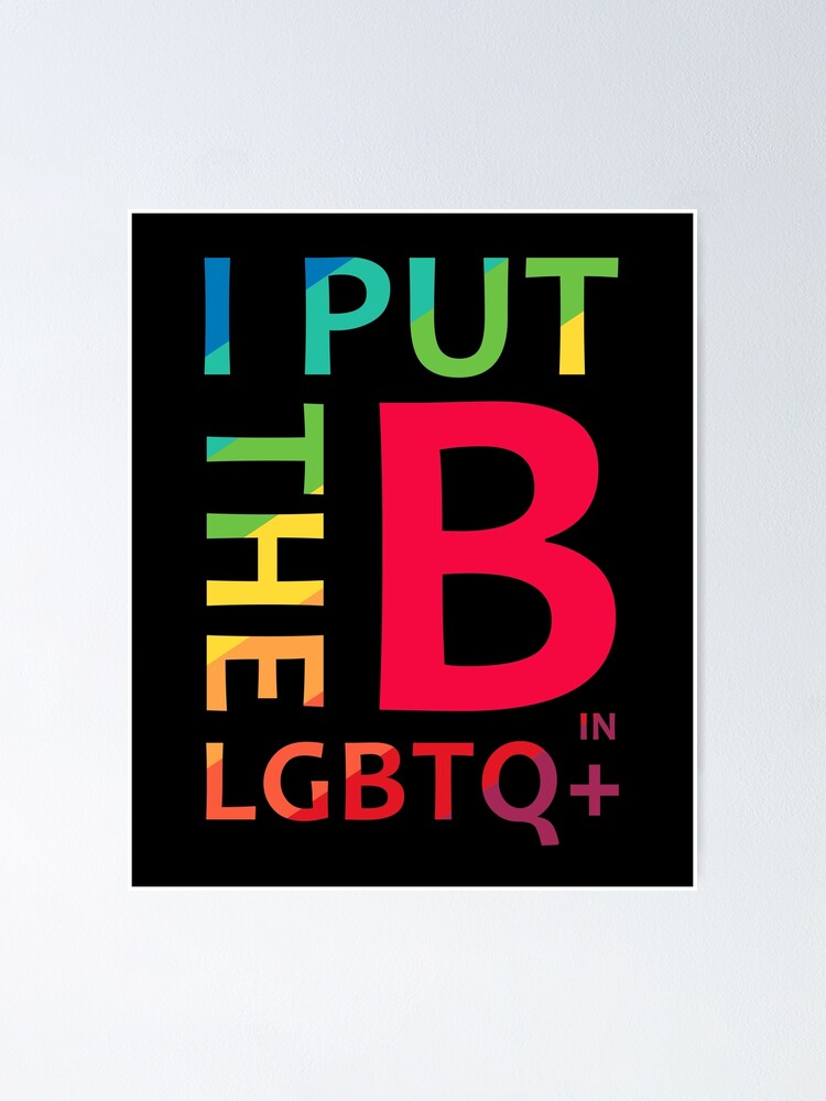 "Bisexual LGBTQ+ Funny Quote Pride Month Pride Parade Slogan" Poster ...