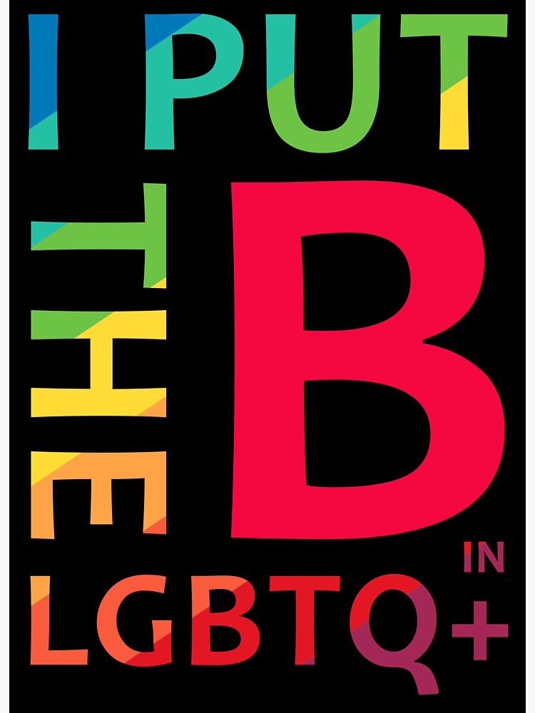 "Bisexual LGBTQ+ Funny Quote Pride Month Pride Parade Slogan" Sticker ...