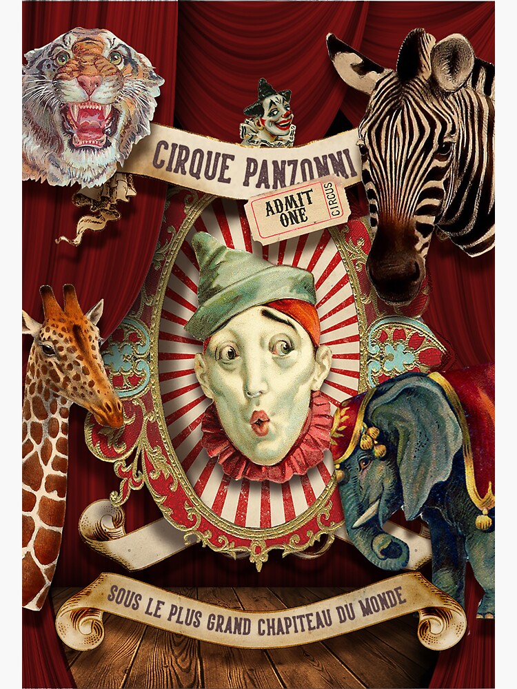 Vintage Circus Decals Poster Vintage Circus Background PIXERS.US