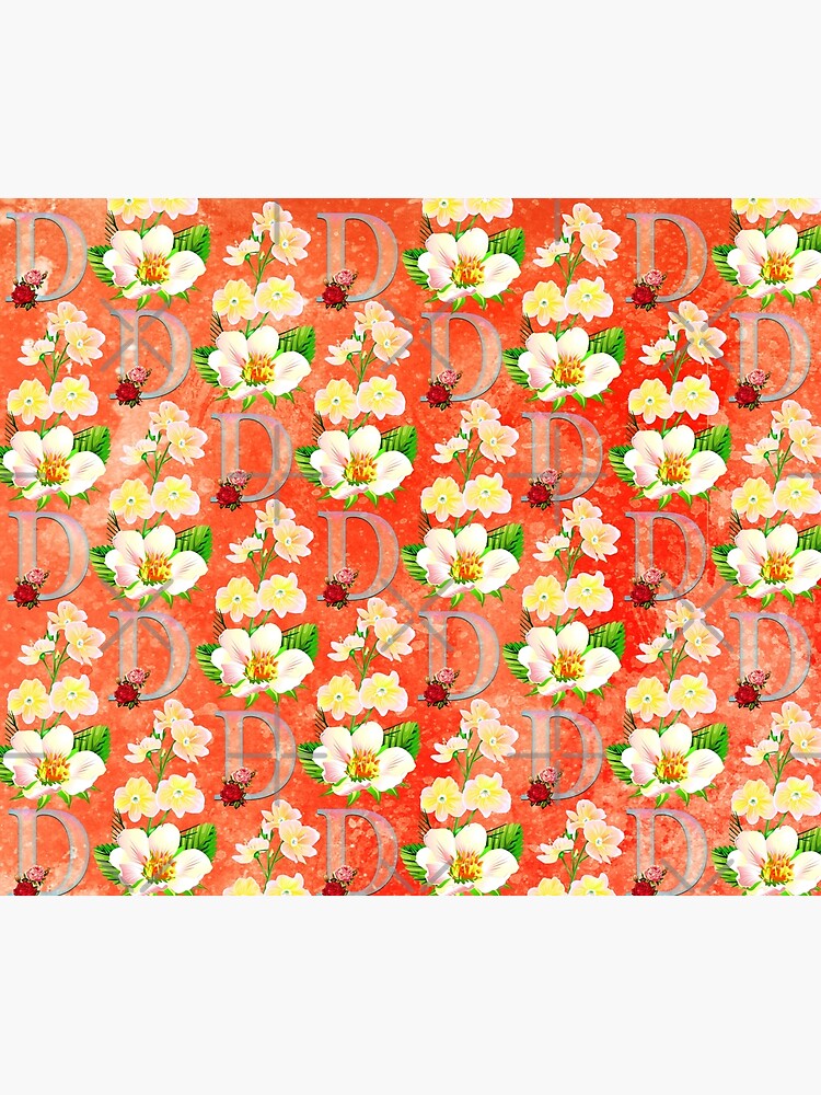 "Floral Letter D patterns " Poster for Sale by MoSaid | Redbubble