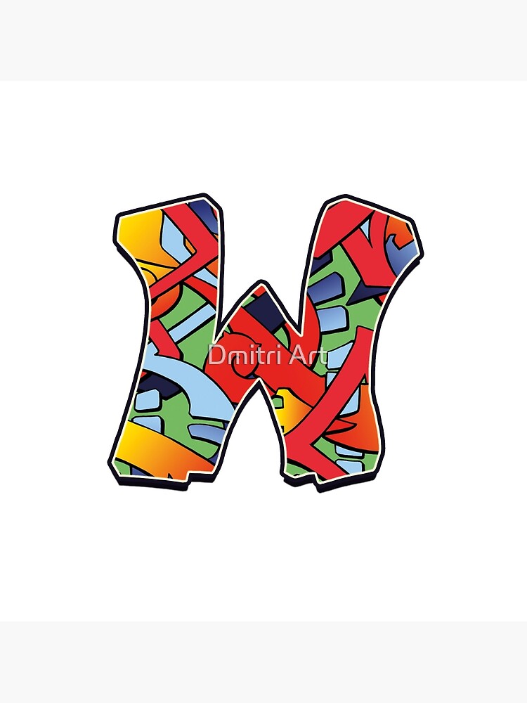 "Letter W Color" Poster by paintcave | Redbubble