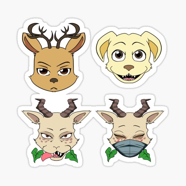 "Beastars sticker 2" Sticker by reddish-raccoon | Redbubble