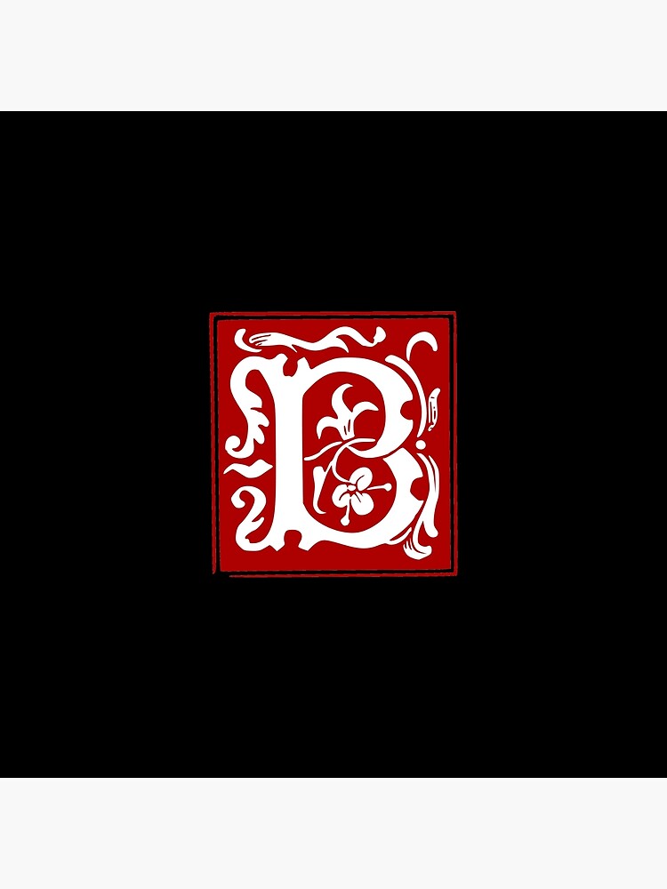 "Red B Letter " Poster for Sale by matmazel | Redbubble