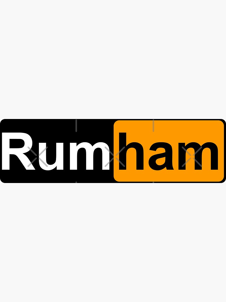 "rum ham rumham" Sticker for Sale by elciak | Redbubble