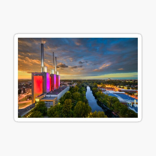 "Skyline of Hannover" Sticker for Sale by Mapics | Redbubble