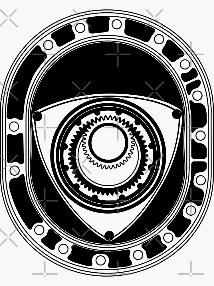 "Rotary" Sticker for Sale by AutomotiveArt | Redbubble