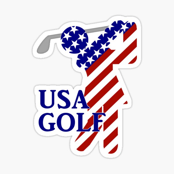"USA Womens Golf" Sticker by Gravityx9 | Redbubble