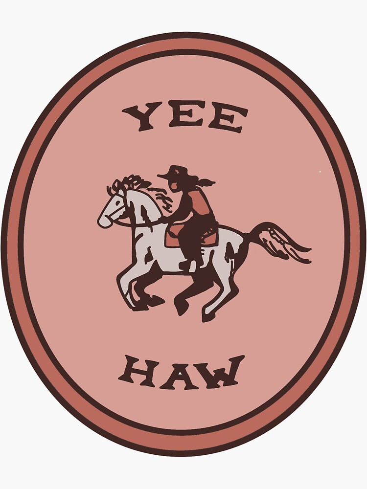 "Yeehaw vintage icon" Sticker for Sale by savvystine | Redbubble