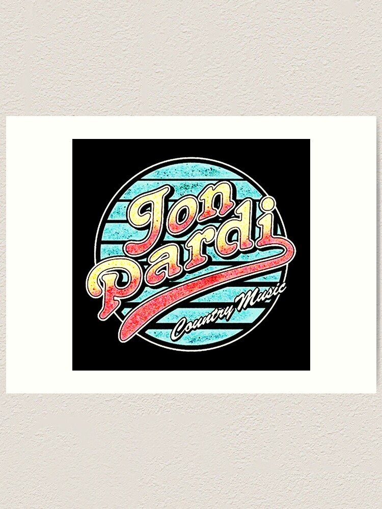 "Jon Pardi country music singer 99sp logo" Art Print by rmuccino4g | Redbubble