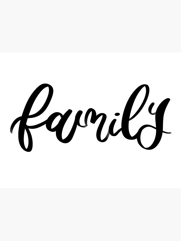 "Family calligraphy " Sticker for Sale by dazedkou | Redbubble