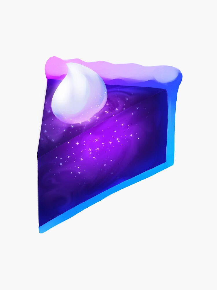 "Galaxy Pie Slice" Sticker for Sale by SpiderQueenPC | Redbubble
