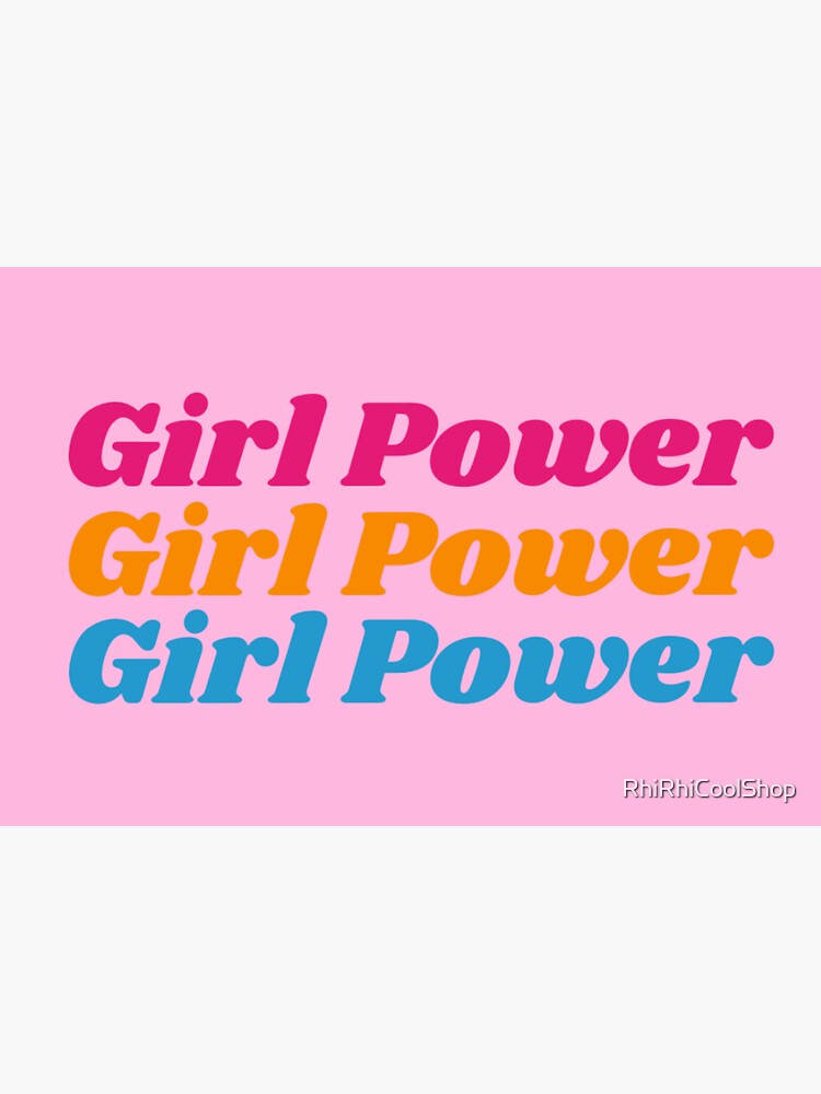 "Girl Power" Sticker for Sale by RhiRhiCoolShop | Redbubble