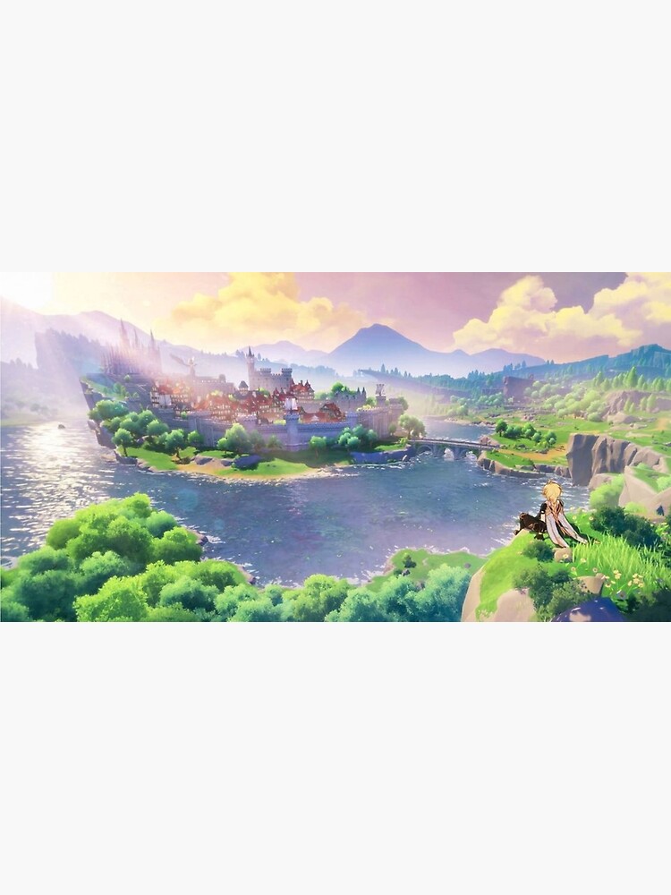 "Genshin Impact Landscape" Art Print for Sale by Modud | Redbubble