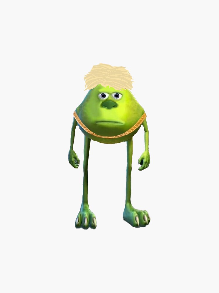"mike wazowski als gen z e-boy, blond" Sticker von lindseykelso | Redbubble