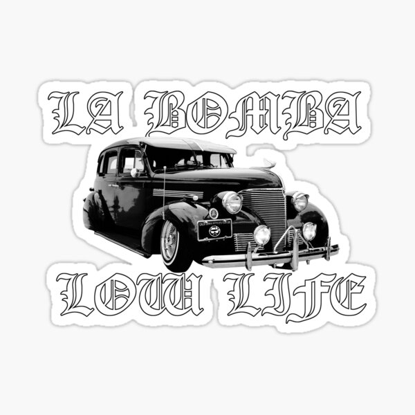 "La Bomba LowLife Cool Helmet sticker" Sticker for Sale by OldschoolTs ...