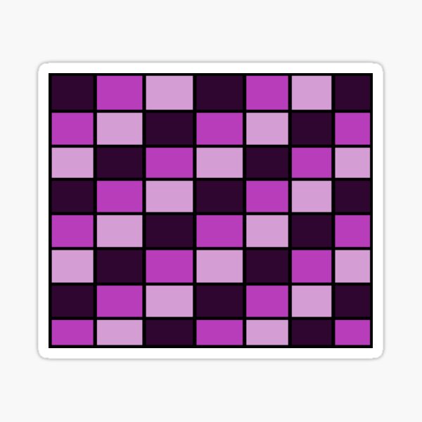 "Purple Checks" Sticker by Hope-Innovatory | Redbubble