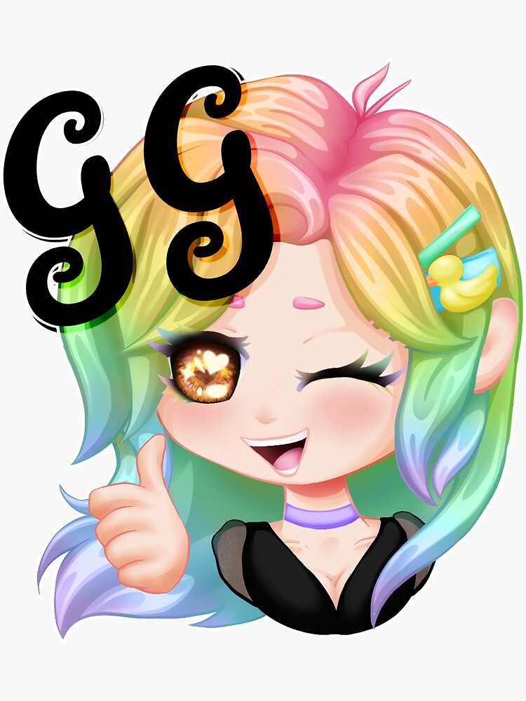 "GG!" Sticker for Sale by duckkiii | Redbubble
