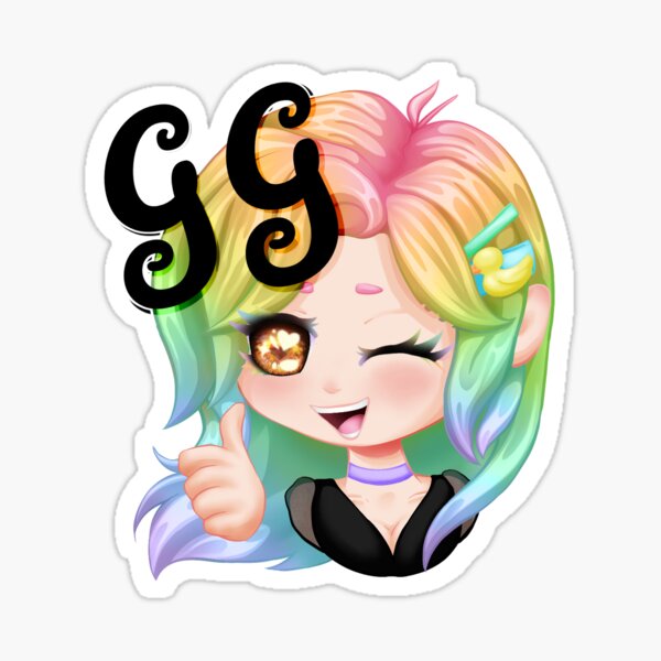 "GG!" Sticker for Sale by duckkiii | Redbubble