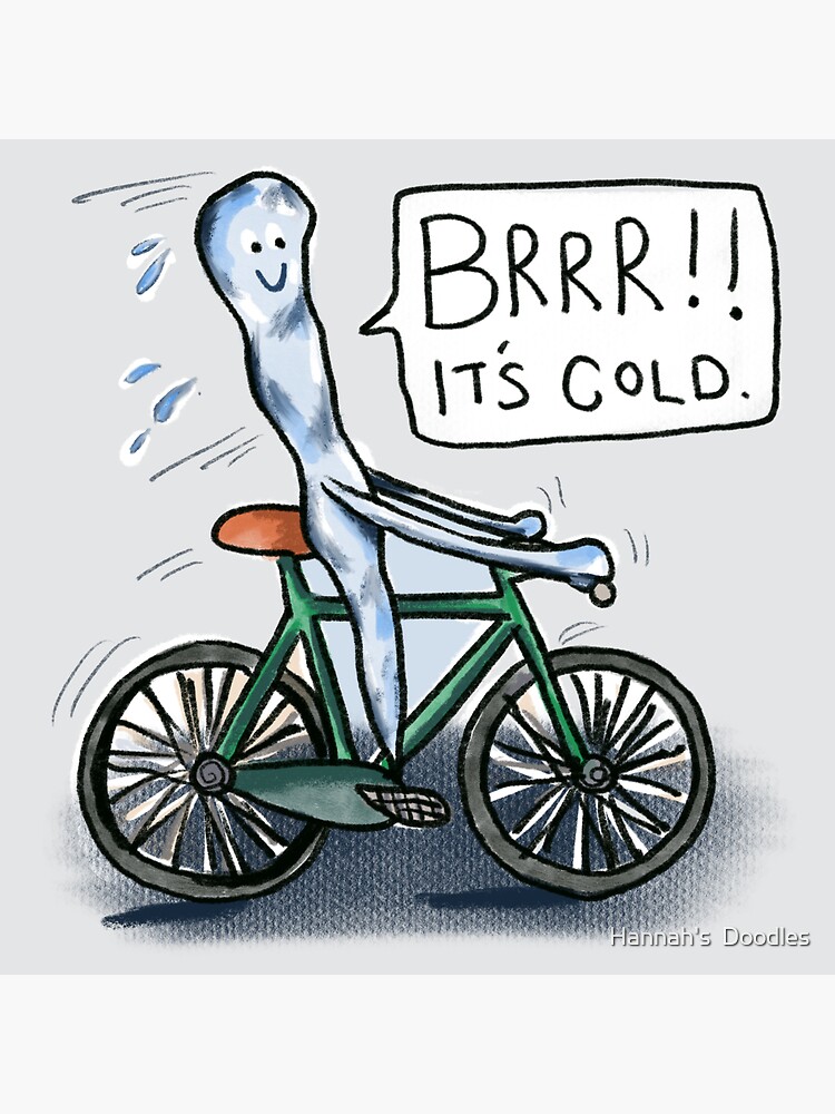 "Ice Cycle: daily doodle doodle" Sticker by hansdoodles | Redbubble