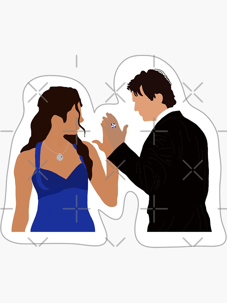 "Delena" Sticker for Sale by ashmarcela | Redbubble