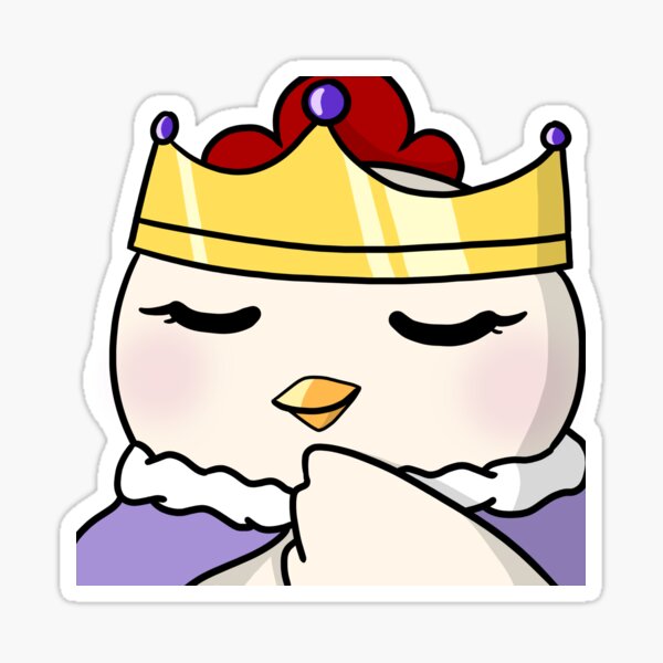 "Smug Empress Chicken" Sticker for Sale by Mizuito | Redbubble