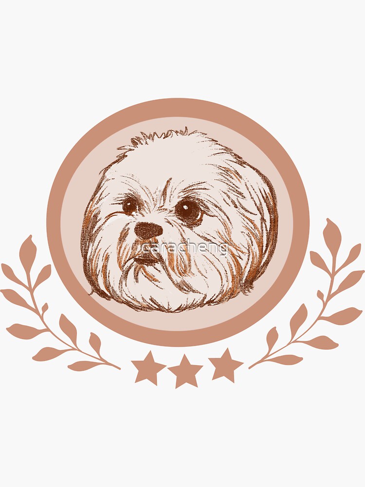 "Lhasa Apso" Sticker for Sale by caracheng | Redbubble