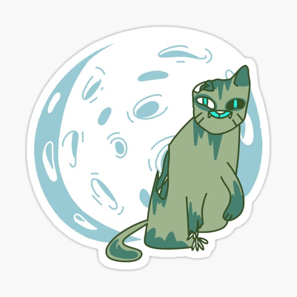 "Zombie Cat" Sticker for Sale by TheNonsenseGuy | Redbubble