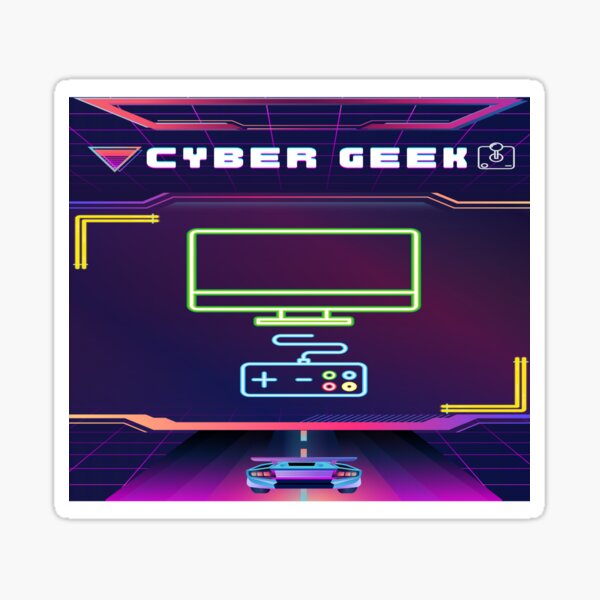 "Cyber Geek" Sticker by Leyass | Redbubble