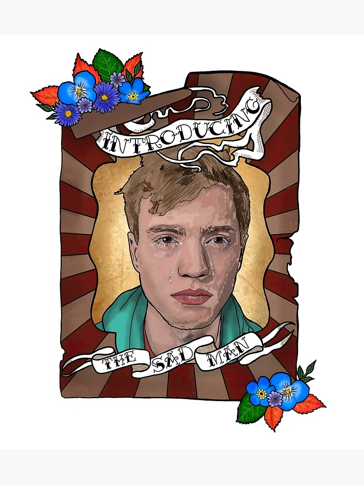 "The sad man - mental health awareness - end the stigma " Canvas Print ...