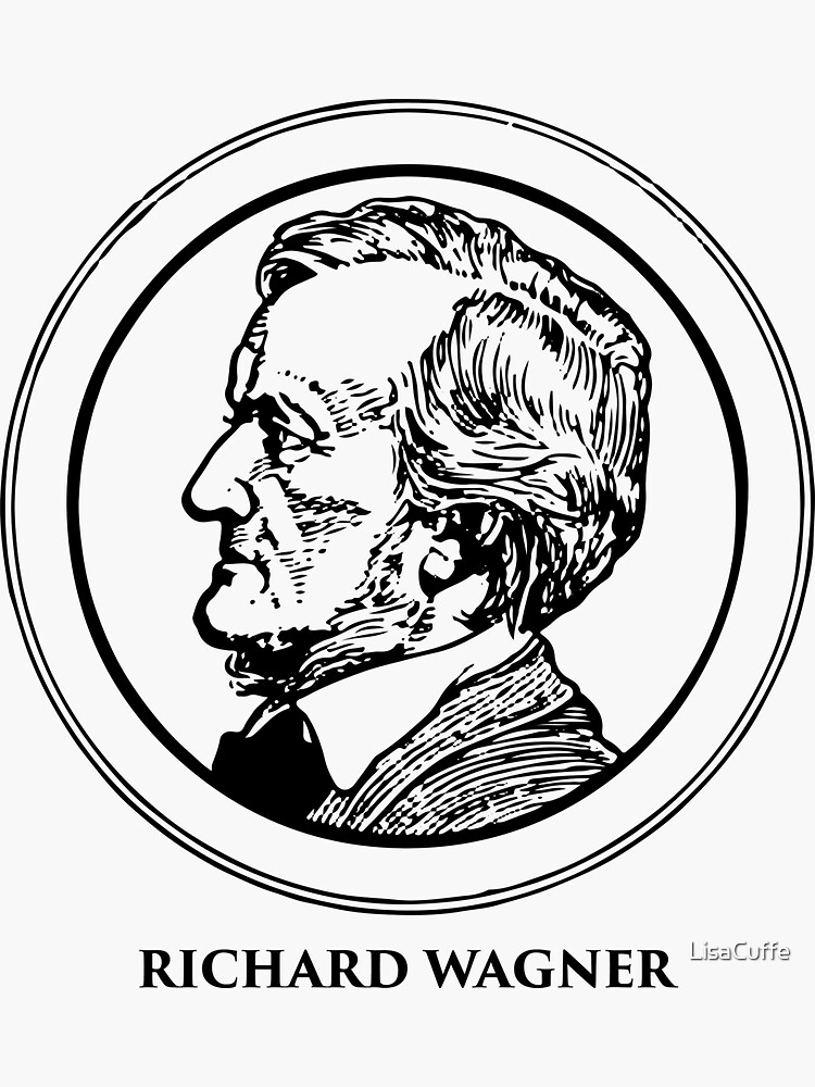 "Richard Wagner" Sticker for Sale by LisaCuffe | Redbubble