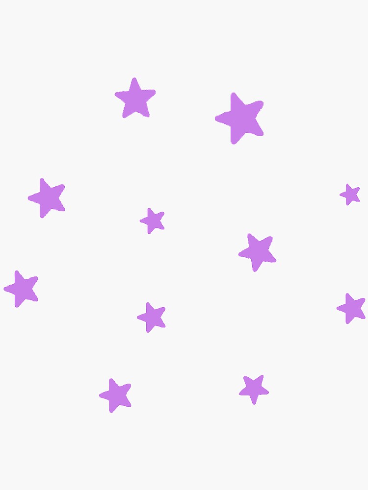 "Purple stars" Sticker for Sale by Lizmariedesign | Redbubble