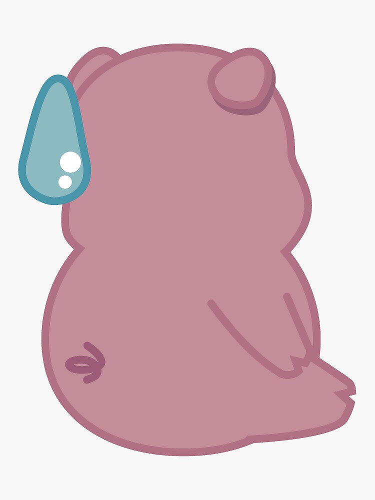 "Pouty Pleasantly Plump Piggy " Sticker by seekingcerulean | Redbubble