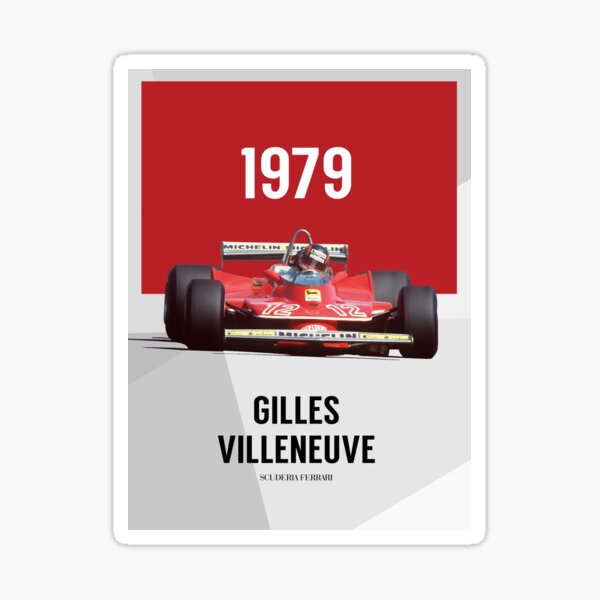 Gilles Villeneuve Stickers | Redbubble