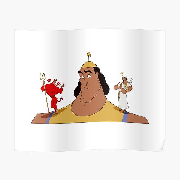 Póster «Copia de Kronk Emperors New Groove Shoulder Devil and Angel» de ...