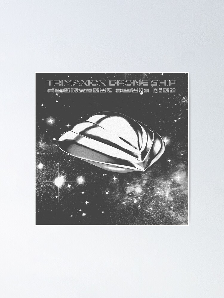 "Trimaxion Drone Ship" Poster for Sale by CreativeSpero | Redbubble
