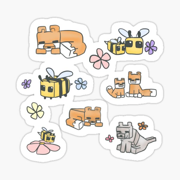 "Minecraft Sticker Sheet" Sticker for Sale by dfq-stickers | Redbubble