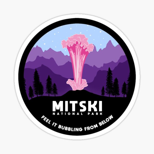 "mitski “geyser” national park" Sticker by isabellaz | Redbubble