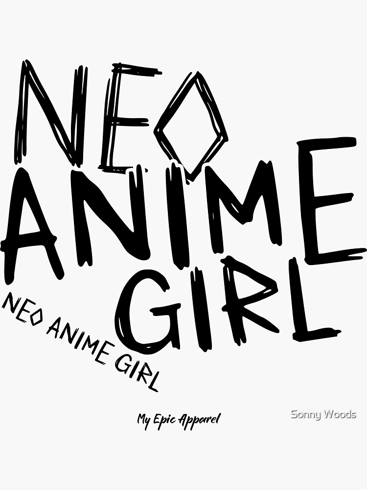 "Neo Anime Girl" Sticker for Sale by ForSonny | Redbubble