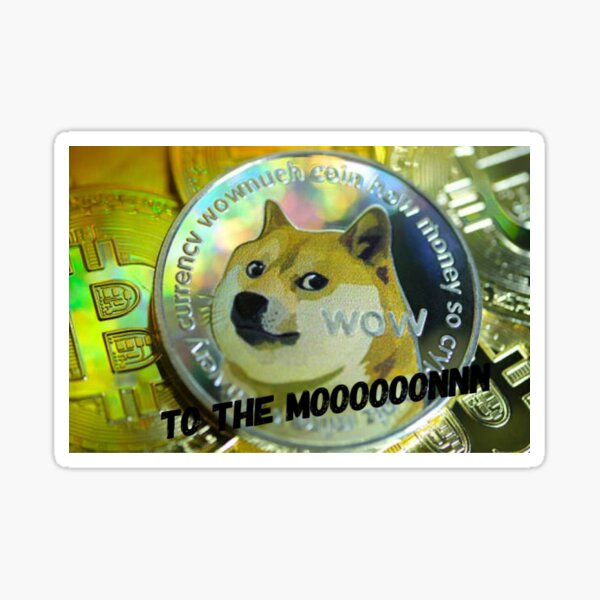 "DogeCoin" Sticker for Sale by Sven9797 | Redbubble