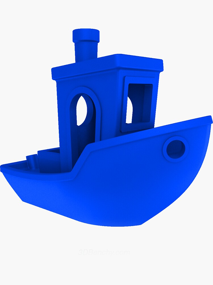 "3D Benchy BLUE" Sticker for Sale by 3dbrunolopes | Redbubble