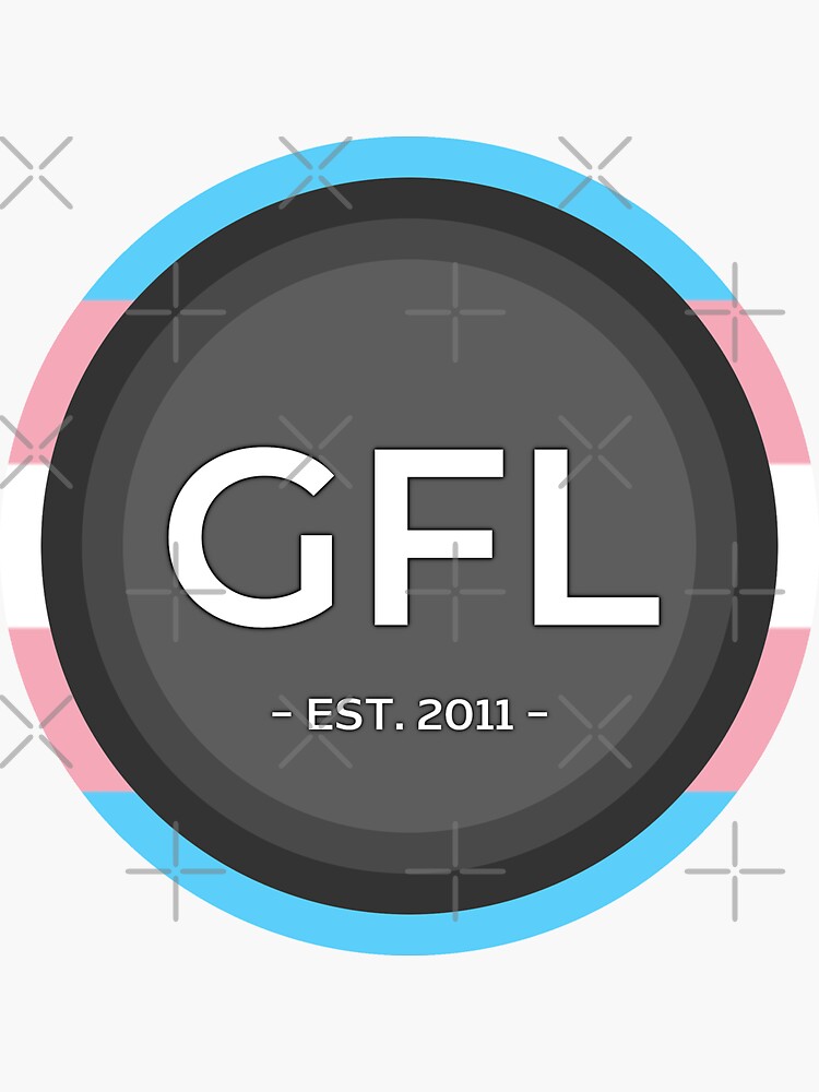 "GFL Logo - Trans" Sticker for Sale by GFLClan | Redbubble