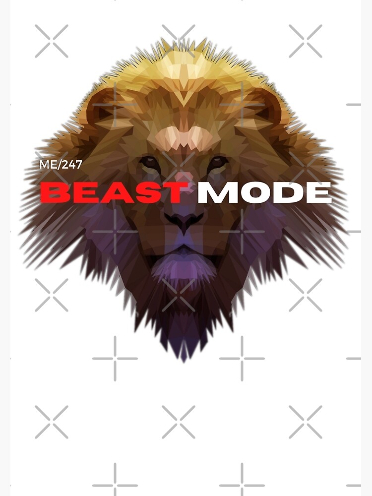 "Beast Mode Print" Poster for Sale by KGunz | Redbubble