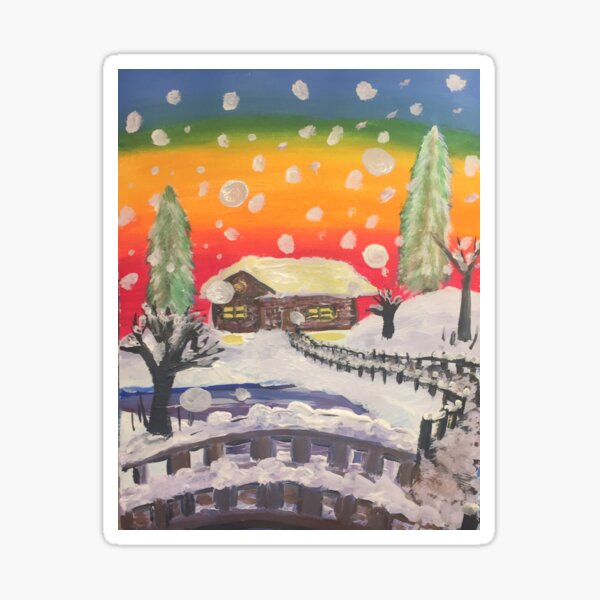 "Snowfall" Sticker by SashaSprite | Redbubble